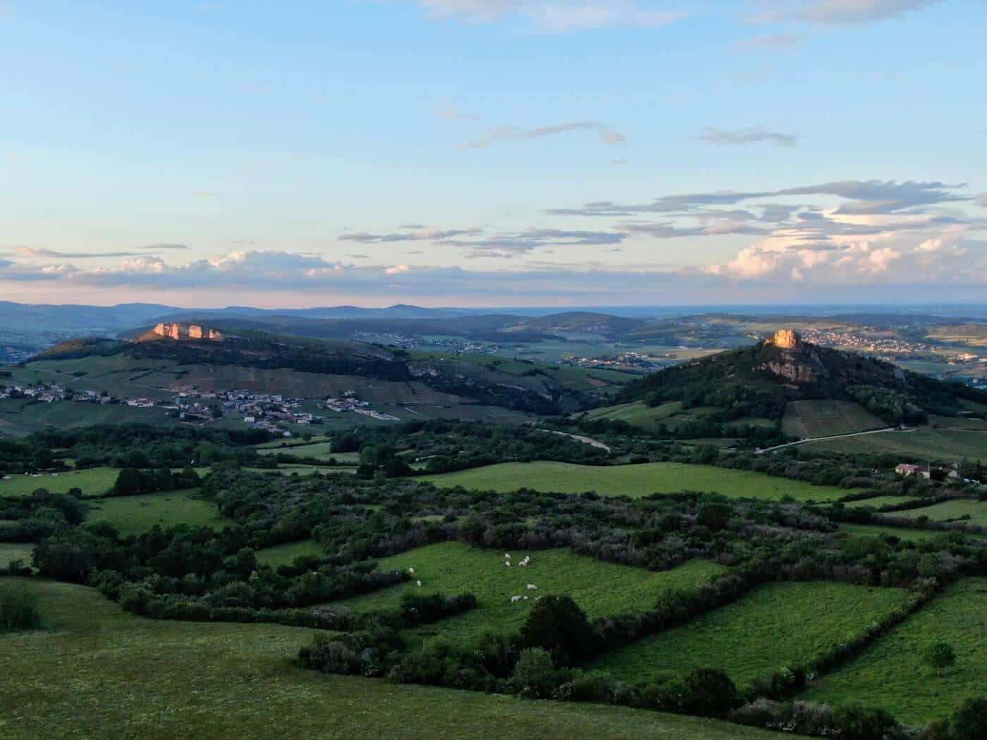 The bocage meadows of the Grand Site de France Solutré Pouilly Vergisson
